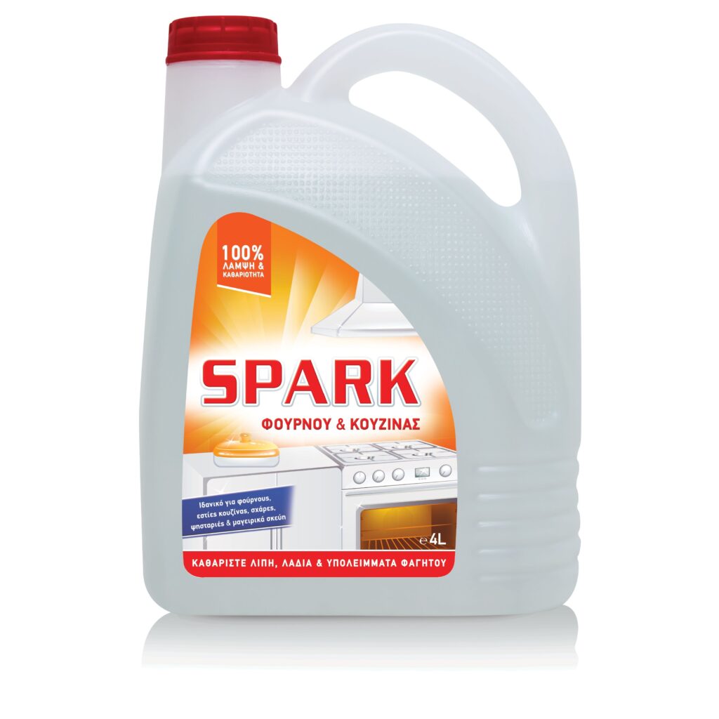 SPARK - Υγρό καθαριστικό κουζίνας και φούρνου 4lt - Samaras Pack